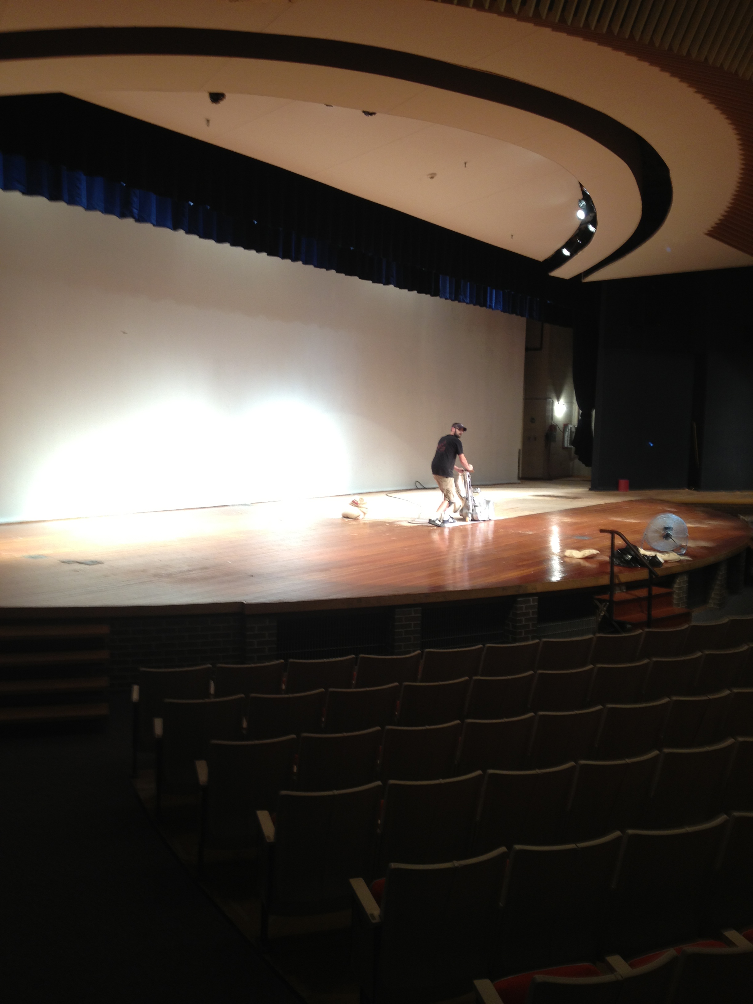 Stage & Auditorium Work by Allred Flooring Hardwood Services